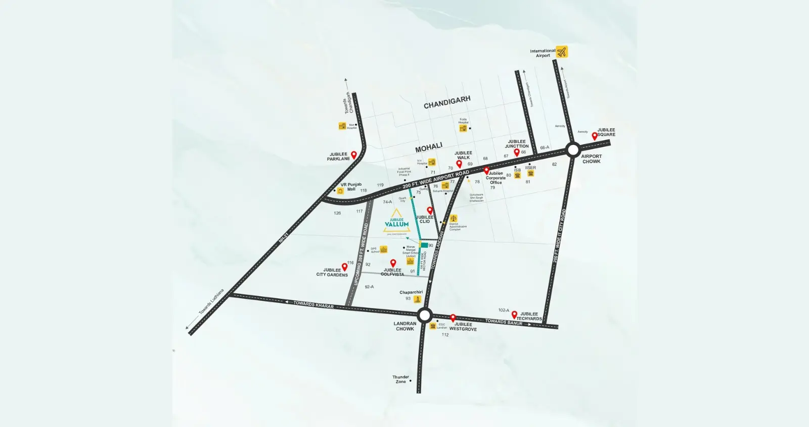 Jubilee Vallum Sector 90 Mohali: Luxury 3BHK & 4BHK High-Rise ...
